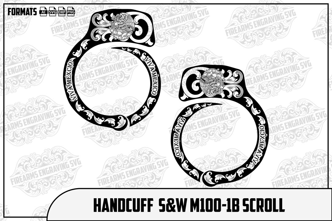 S&W M100-1 Handcuff Mexico Inspired Engraving Design - Instant Digital ...