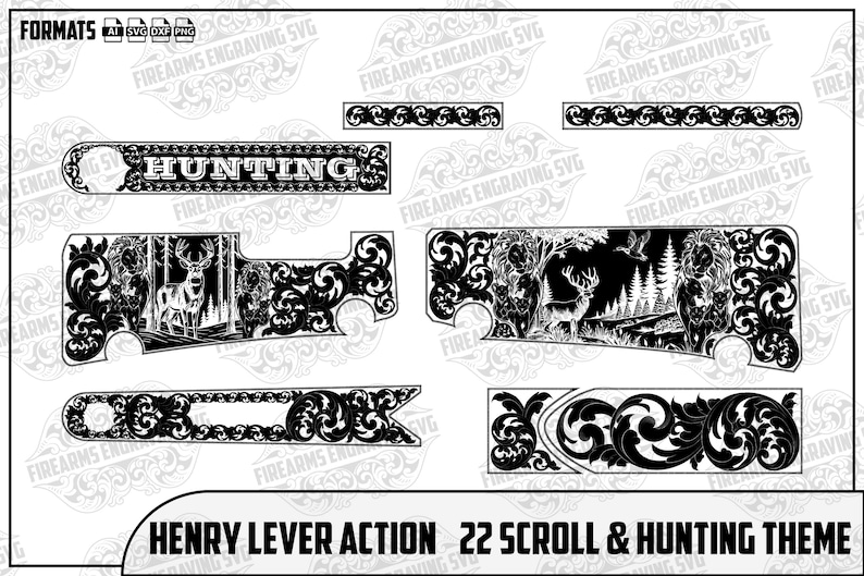 Henry Lever Action 22 Hunting Design SVG - Instant Digital Download ...