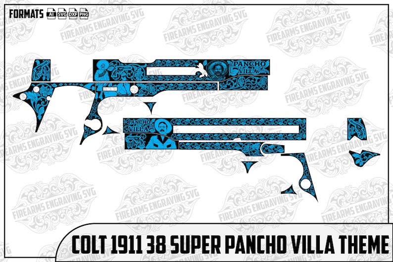 Colt 38 Super Pancho Theme Design SVG - Instant Digital Download ...