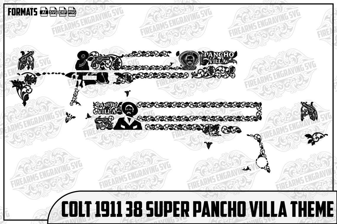 Colt 38 Super Pancho Theme Design SVG - Instant Digital Download ...
