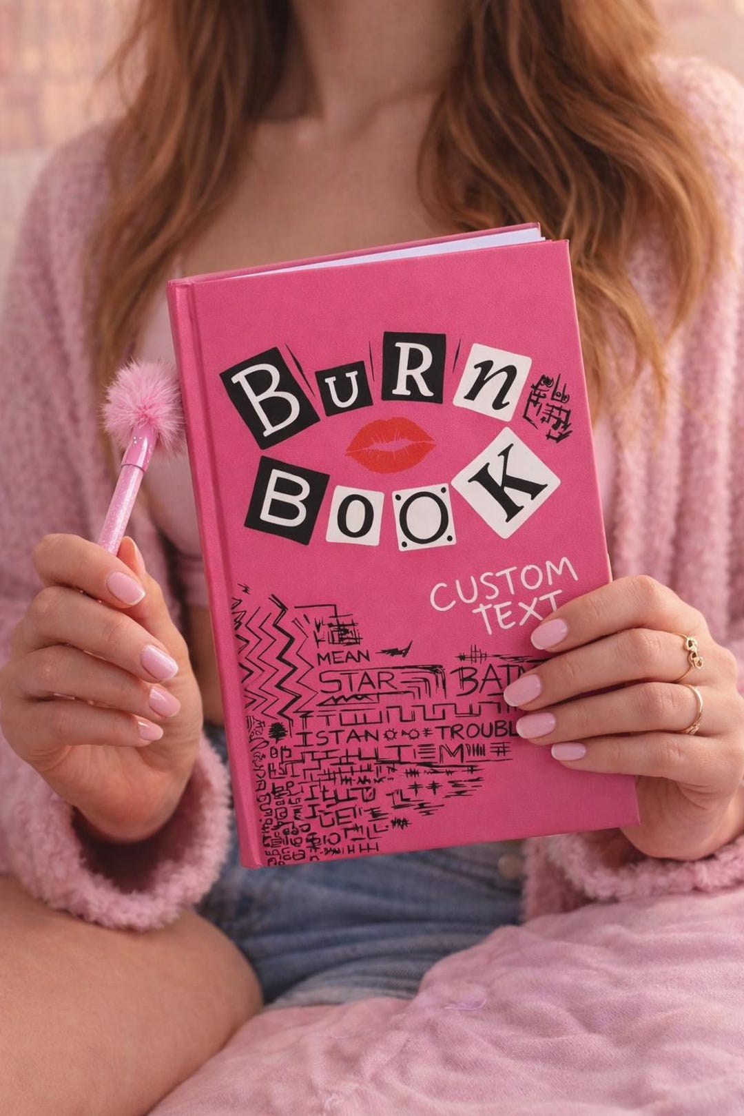 Personalized Mean Girls Burn Book | Custom Cute Pink Y2K Diary | Sassy ...