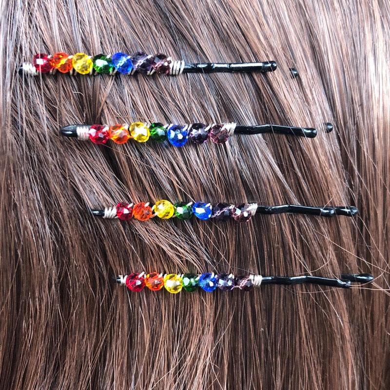Beaded Hair Pins - Etsy