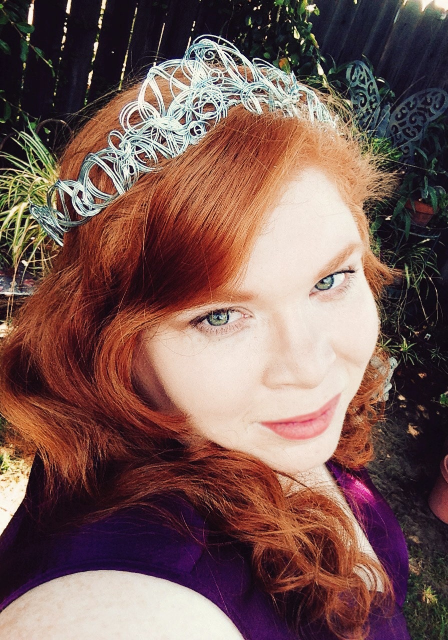 Silver Wire Crown Wire Wrapped Headpiece Bridal Crown - Etsy
