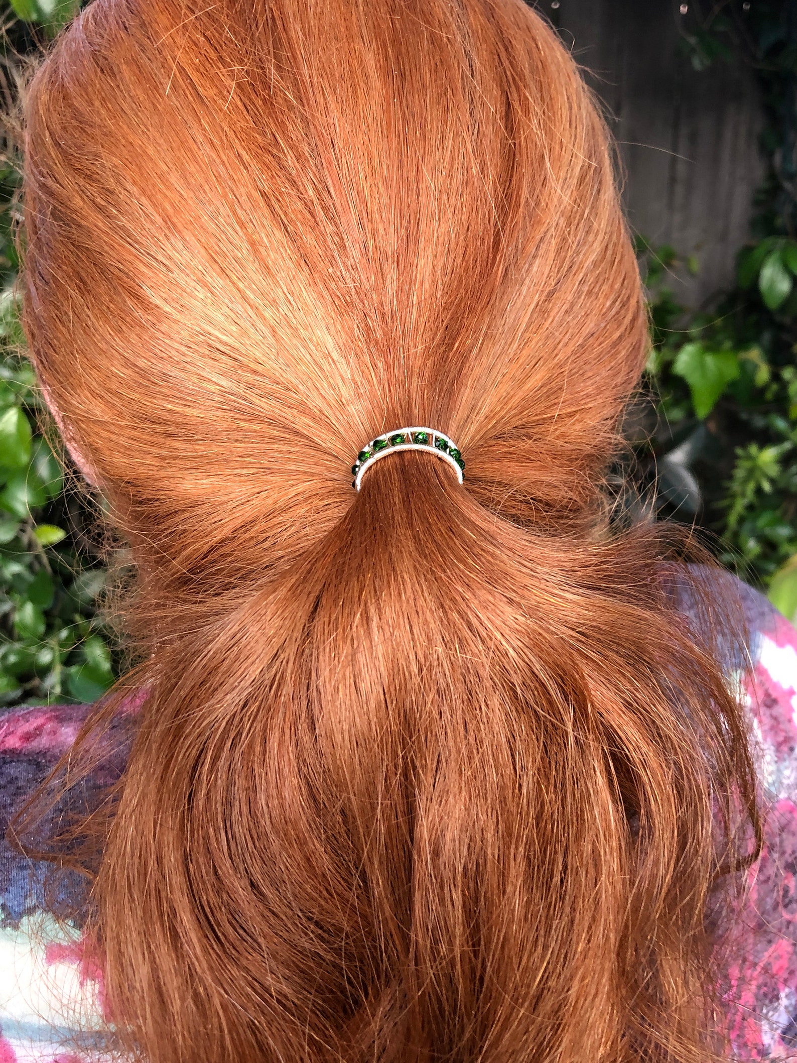 Metal Ponytail Cuff Beaded Ponytail Holder Silver Hair Band | Etsy