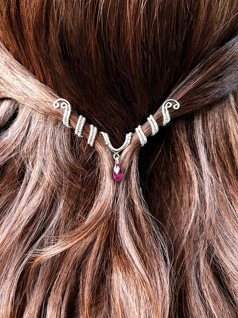 Hair Beads Double Hair Bead Charm Boho Hair Wrap - Etsy