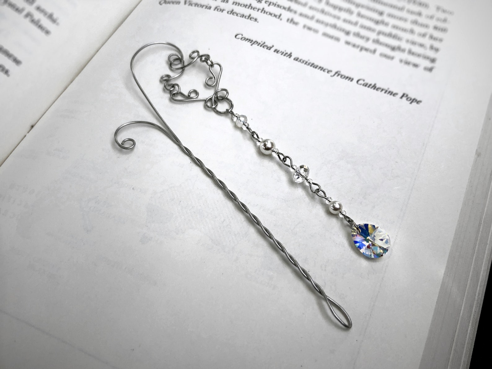 Custom Metal Bookmark, Bookish Gifts, Wire Bookmark, Sparkly Jeweled ...