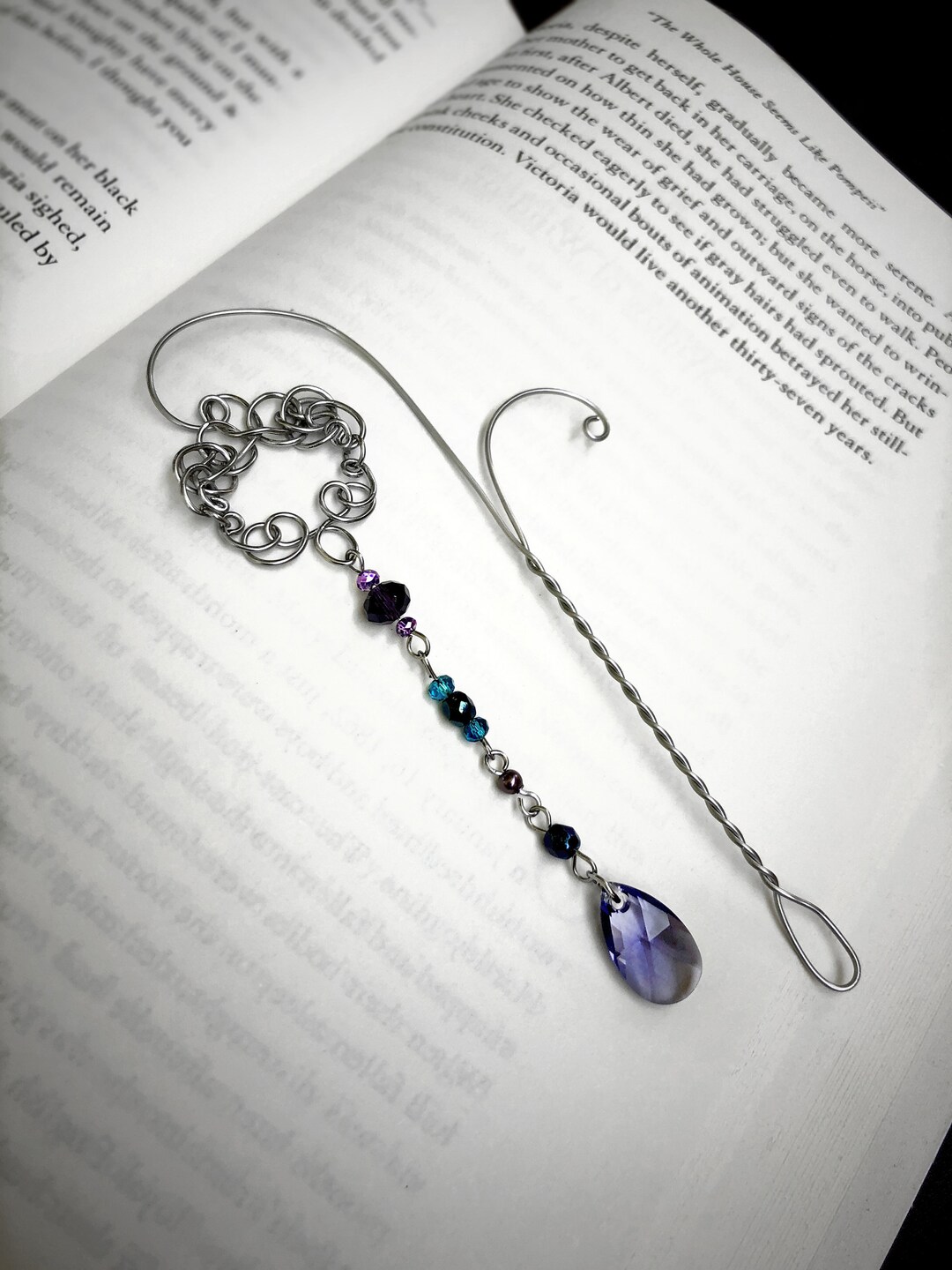 Custom Metal Bookmark Bookish Gifts Wire Bookmark Sparkly - Etsy