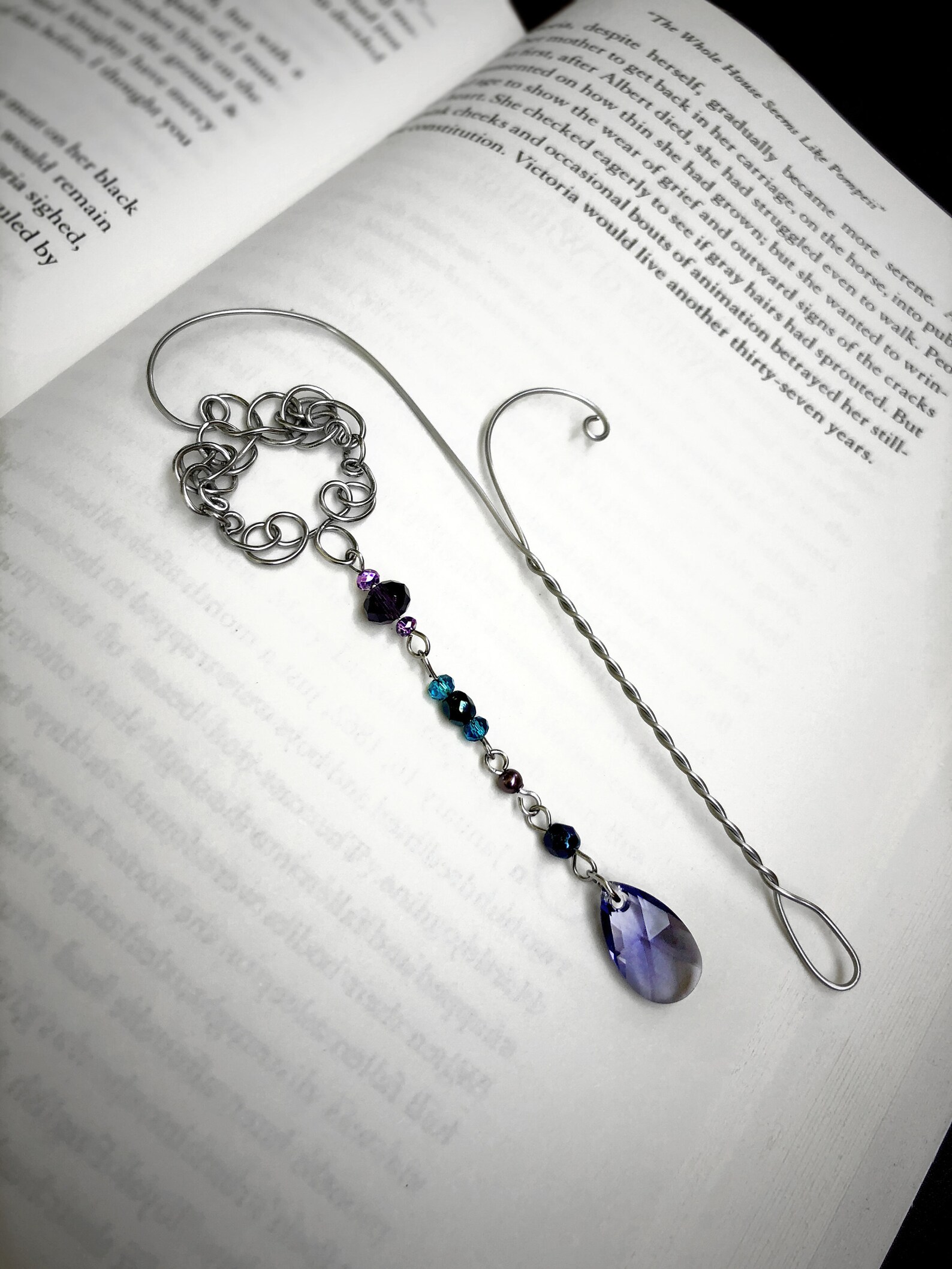 Custom Metal Bookmark, Bookish Gifts, Wire Bookmark, Sparkly Jeweled ...
