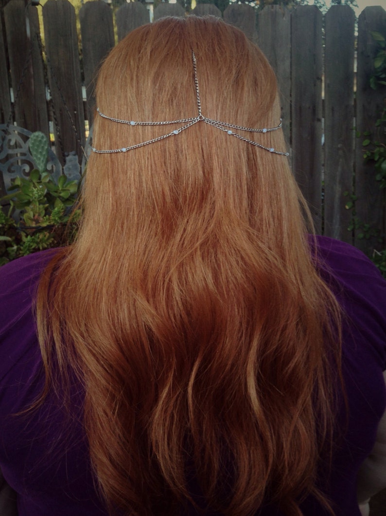 Bohemian Hair Chain Bohemian Headpiece Wedding Hair Chain | Etsy