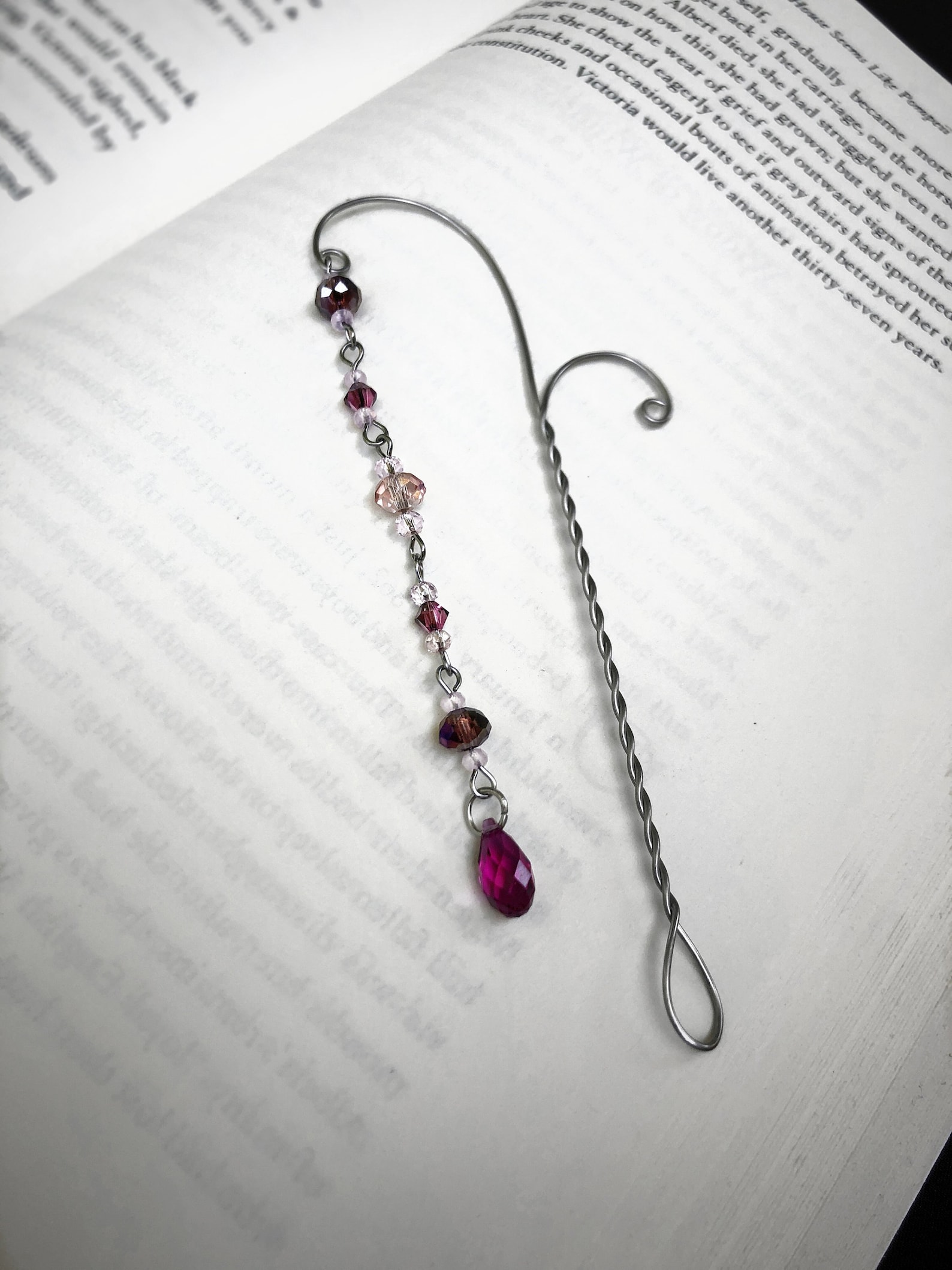 Custom Metal Bookmark, Bookish Gifts, Wire Bookmark, Sparkly Jeweled ...