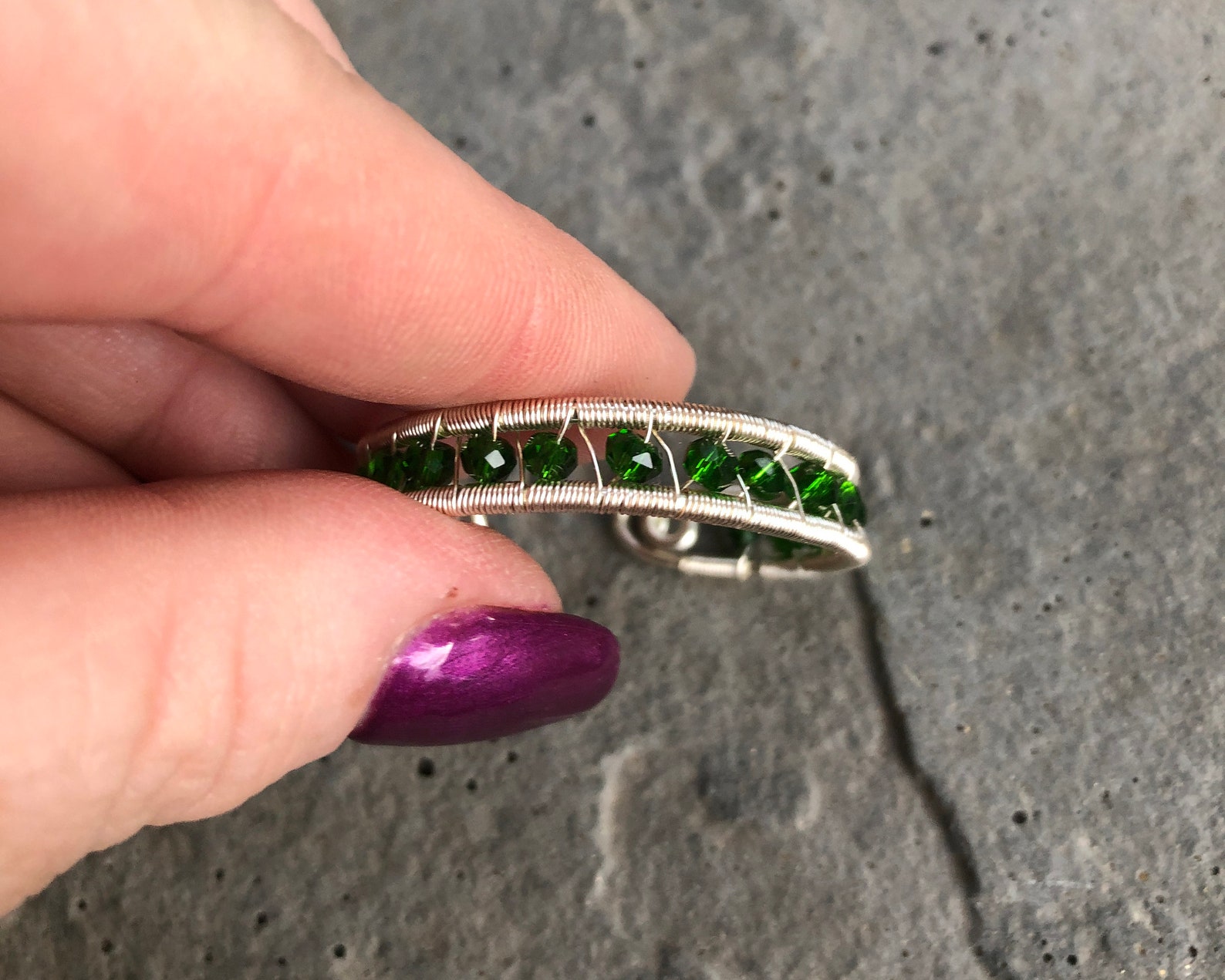 Metal Ponytail Cuff Beaded Ponytail Holder Silver Hair Band - Etsy