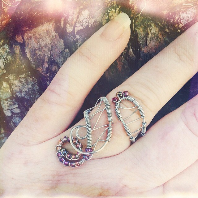 Wire Wrapped Boho Rings for Women Women's Custom Rings - Etsy