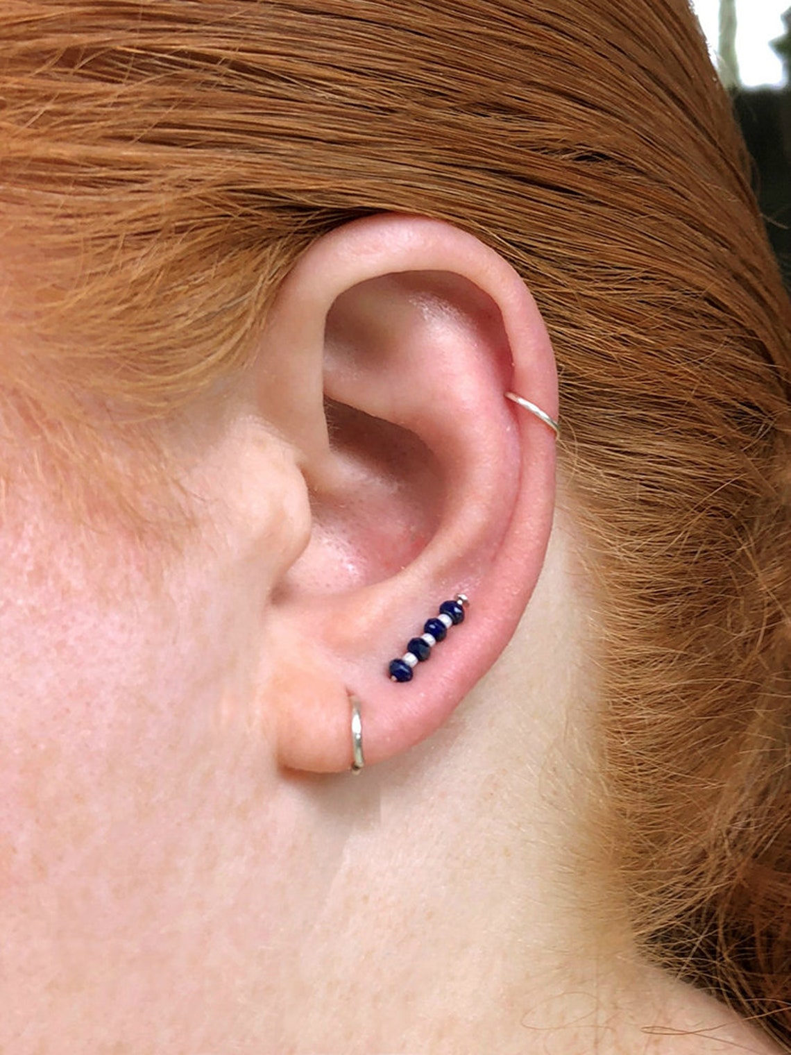 Ear Crawler With Beads Beaded Ear Crawlers Formal Earpins | Etsy