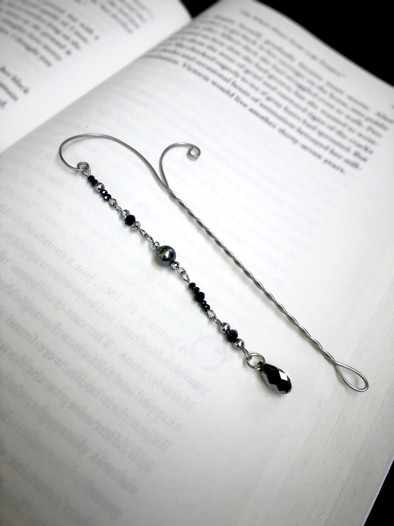 Custom Metal Bookmark, Bookish Gifts, Wire Bookmark, Sparkly Jeweled ...