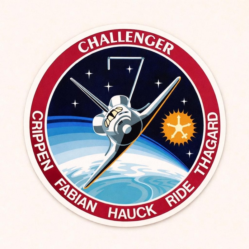 Challenger Shuttle Patch - Etsy