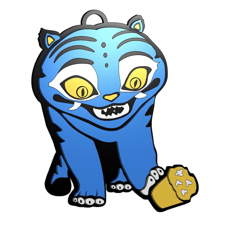 Kpop Demon Hunters Derpy Tiger Vs Plant Door Christmas Ornament 3D ...