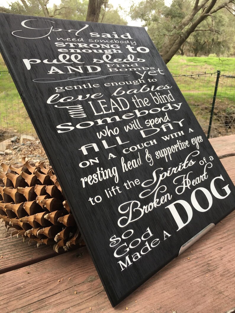 God Said...so God Made a Dog - Etsy