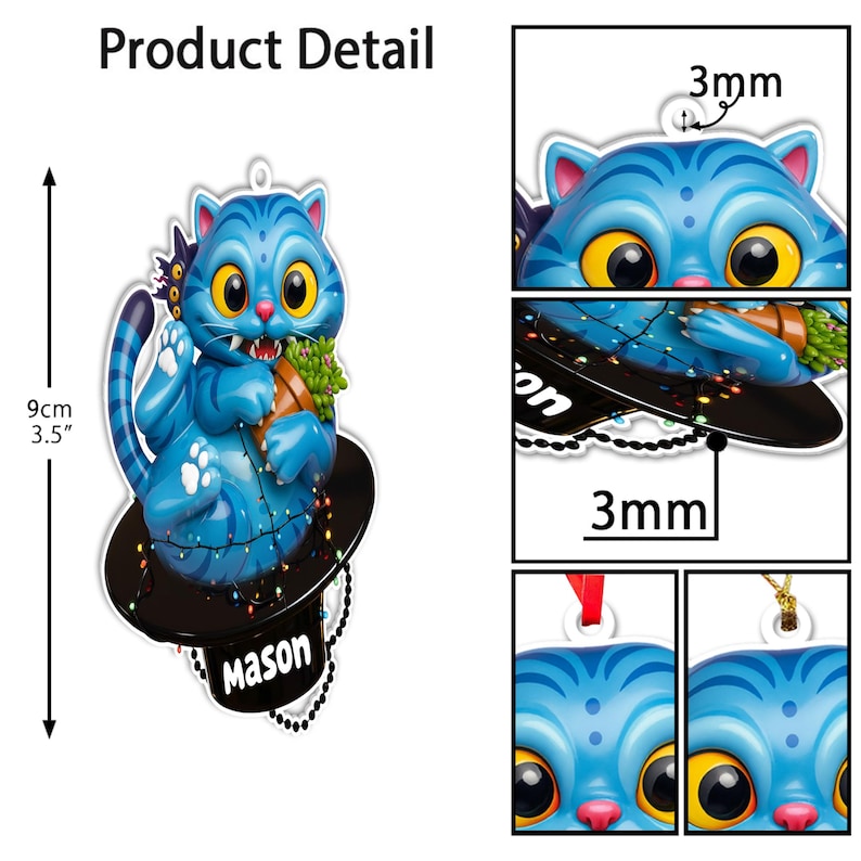 KPOP Demon Hunter Custom Christmas Ornament, Custom Name Derpy KPDH Ornament, Huntrix Christmas ...