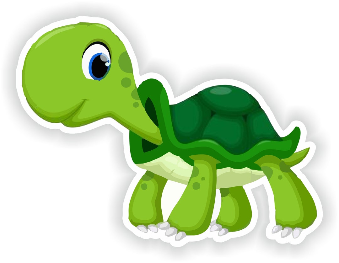 Turtle Tortoise Sticker for Bumper Car Van Truck Motorcycle Helmet ...