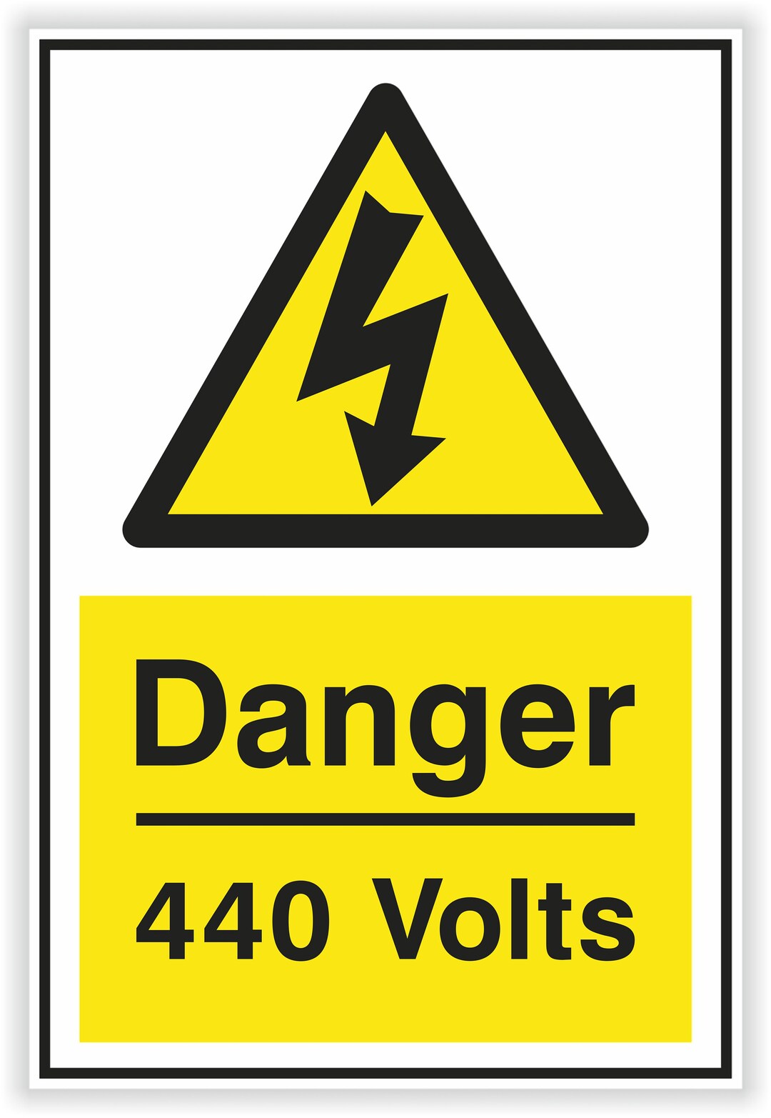 Danger 440 Volts Safety Warning Sticker for Bumper Car Laptop Book ...