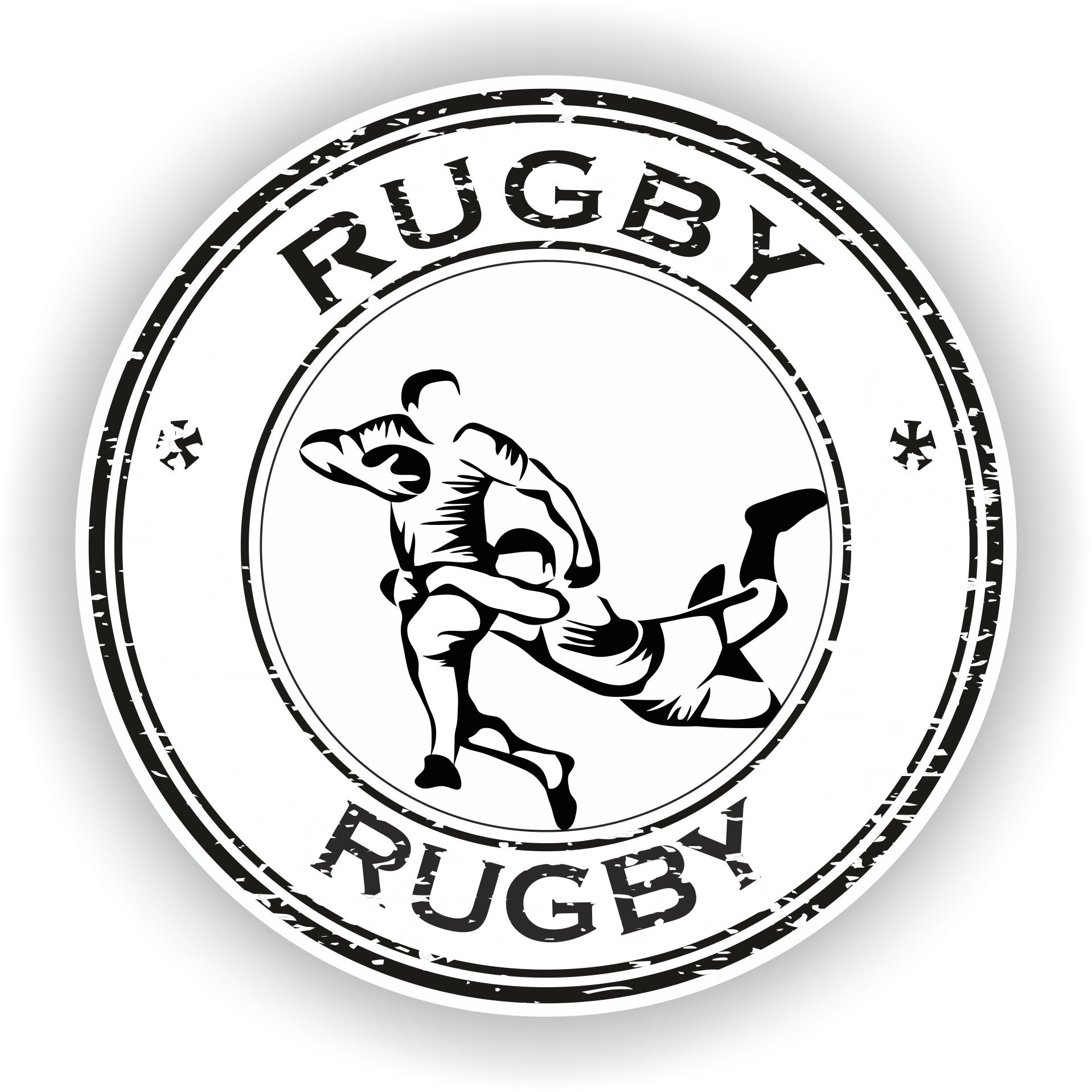 Rugby Sticker Sports for Laptop Book Fridge Guitar Motorcycle Helmet ...