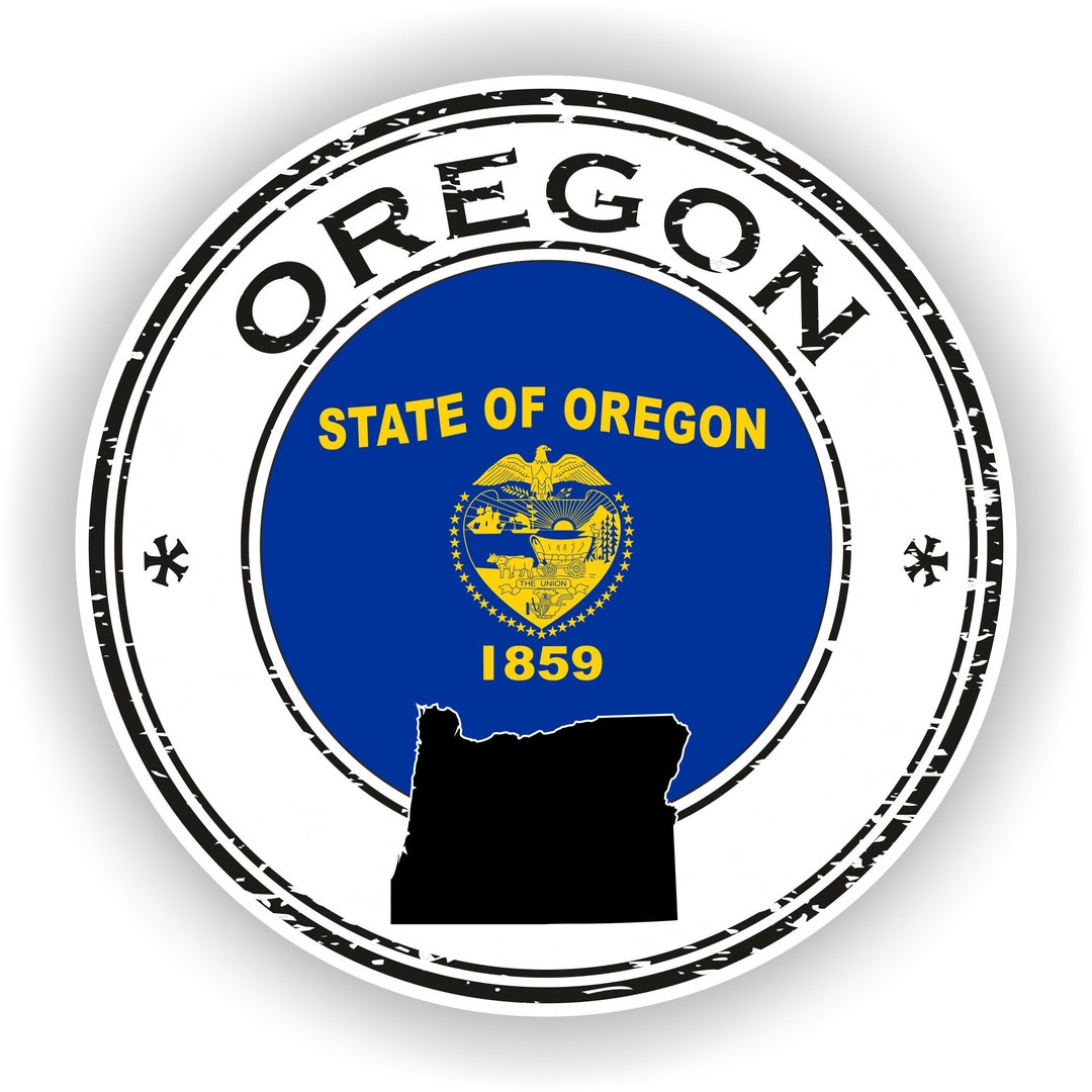 Oregon Seal Round Flag - Digital File Download - Svg, Png, Eps, Jpg - Etsy