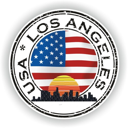 USA Seal Sticker Round Flag for Laptop Book Fridge Guitar - Etsy