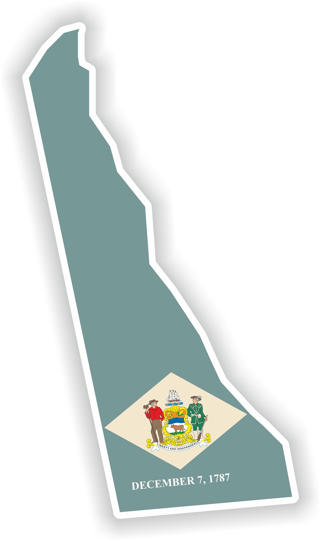 Delaware Map Flag - Digital File Download - Svg, Png, Eps, Jpg - Etsy