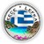 Greece Crete Island 02 Seal Sticker Round Flag for Laptop Book Fridge ...