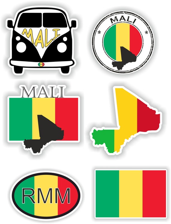 Mali Set of Stickers for Laptop Book Water Bottle Fridge | Etsy