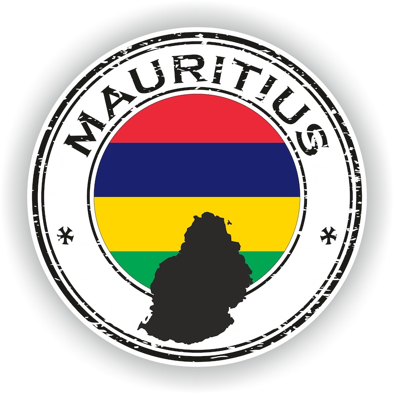 Mauritius Flag Stickers - Etsy