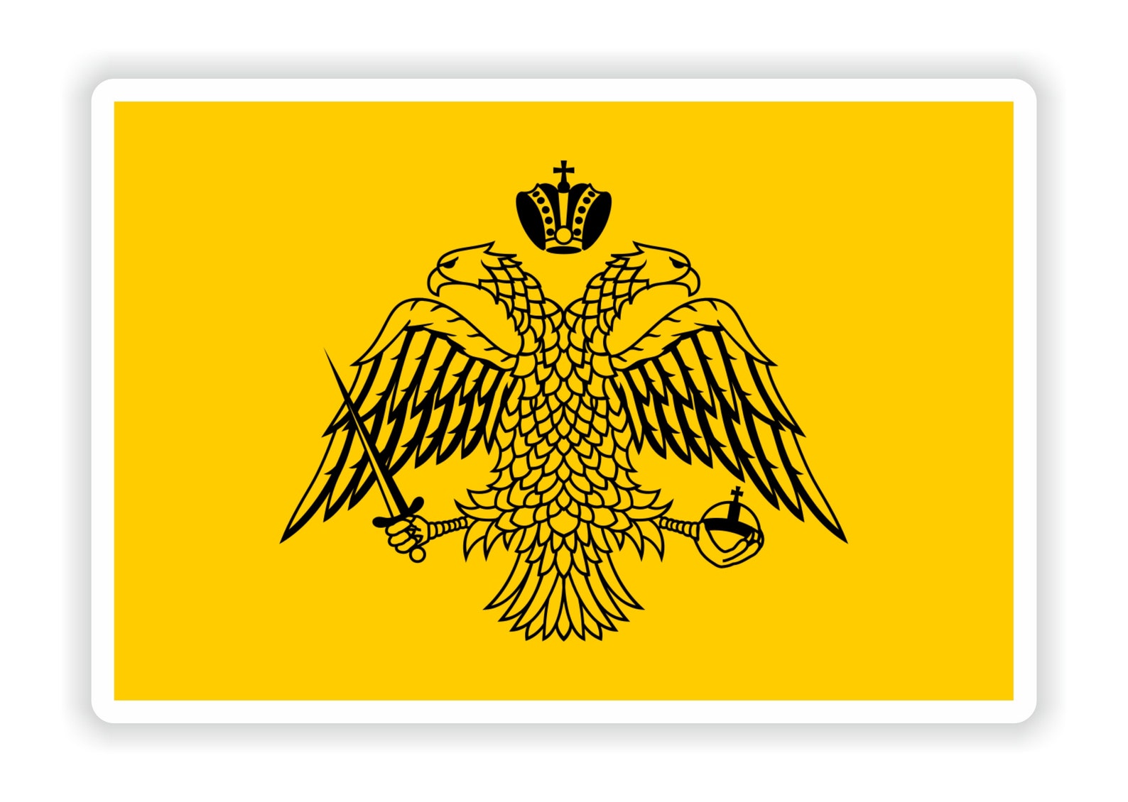 Holy Mount Athos Flag Sticker for Bumper Car Van Truck Motorcycle ...