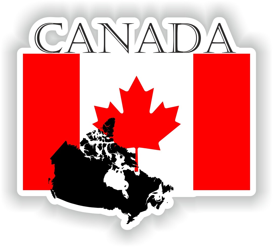 Canada Sticker Flag MF for Laptop Book Fridge Guitar Motorcycle Helmet ...