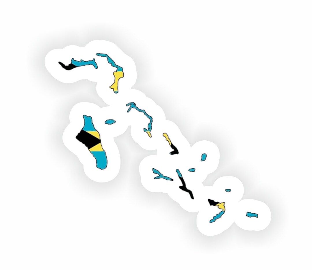 Bahamas Map Flag - Digital File Download - Svg, Png, Eps, Jpg - Etsy