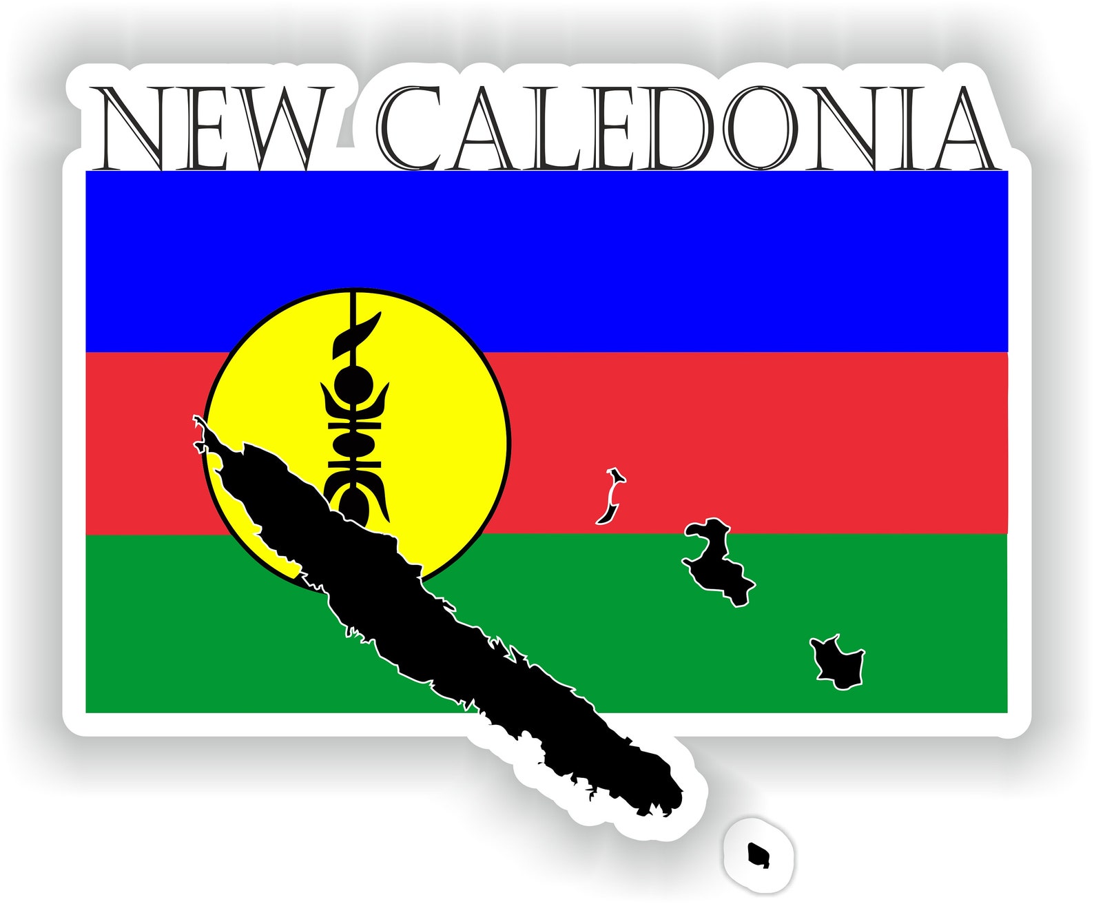 New Caledonia Country Project Flag - Digital File Download - Svg, Png ...
