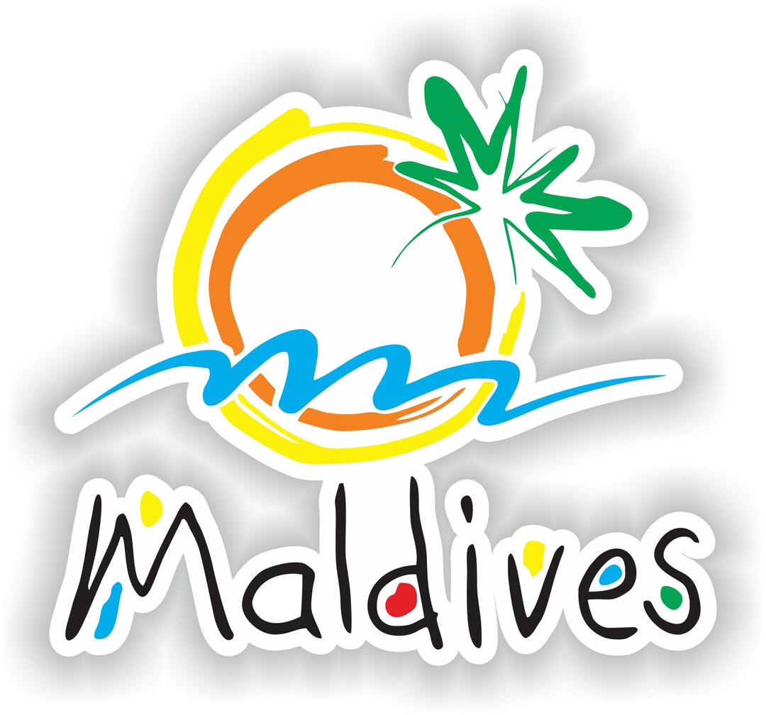 Maldives Sticker for Laptop Book Fridge Guitar Motorcycle Helmet ...