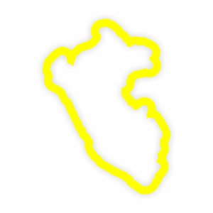 Peru Map Flag Outline Sticker for Laptop Book Fridge Guitar Motorcycle ...
