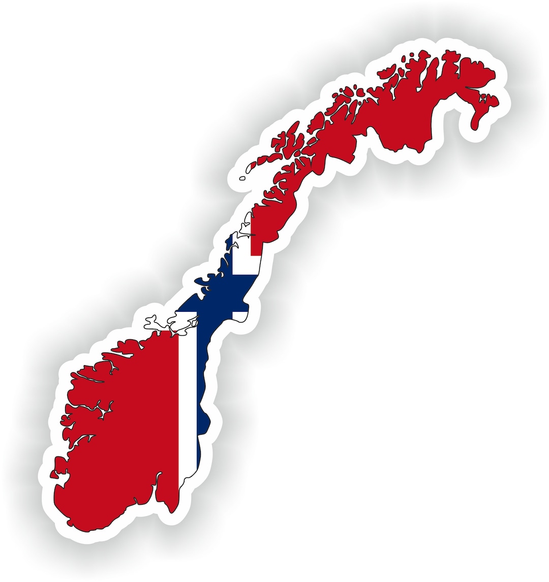 Norway Map Flag - Digital File Download - Svg, Png, Eps, Jpg - Etsy