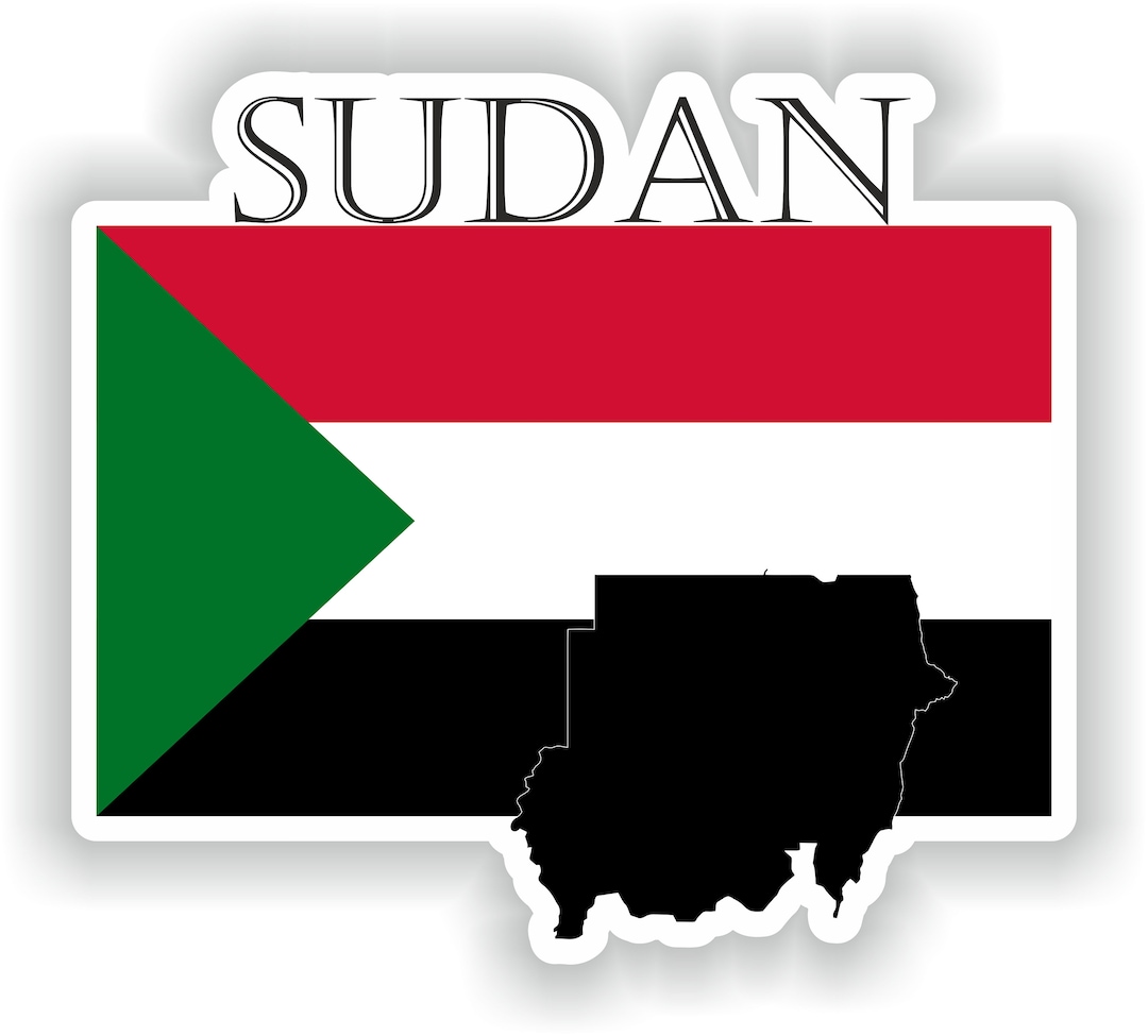 Sudan Sticker Flag MF for Laptop Book Fridge Guitar Motorcycle Helmet ...