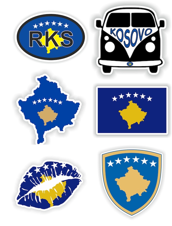Kosovo Set of Stickers for Laptop Book Water Bottle Fridge - Etsy