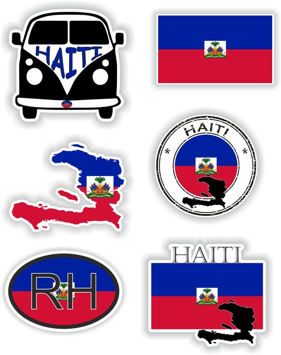 Haiti Set of Stickers for Laptop Book Water Bottle Fridge | Etsy