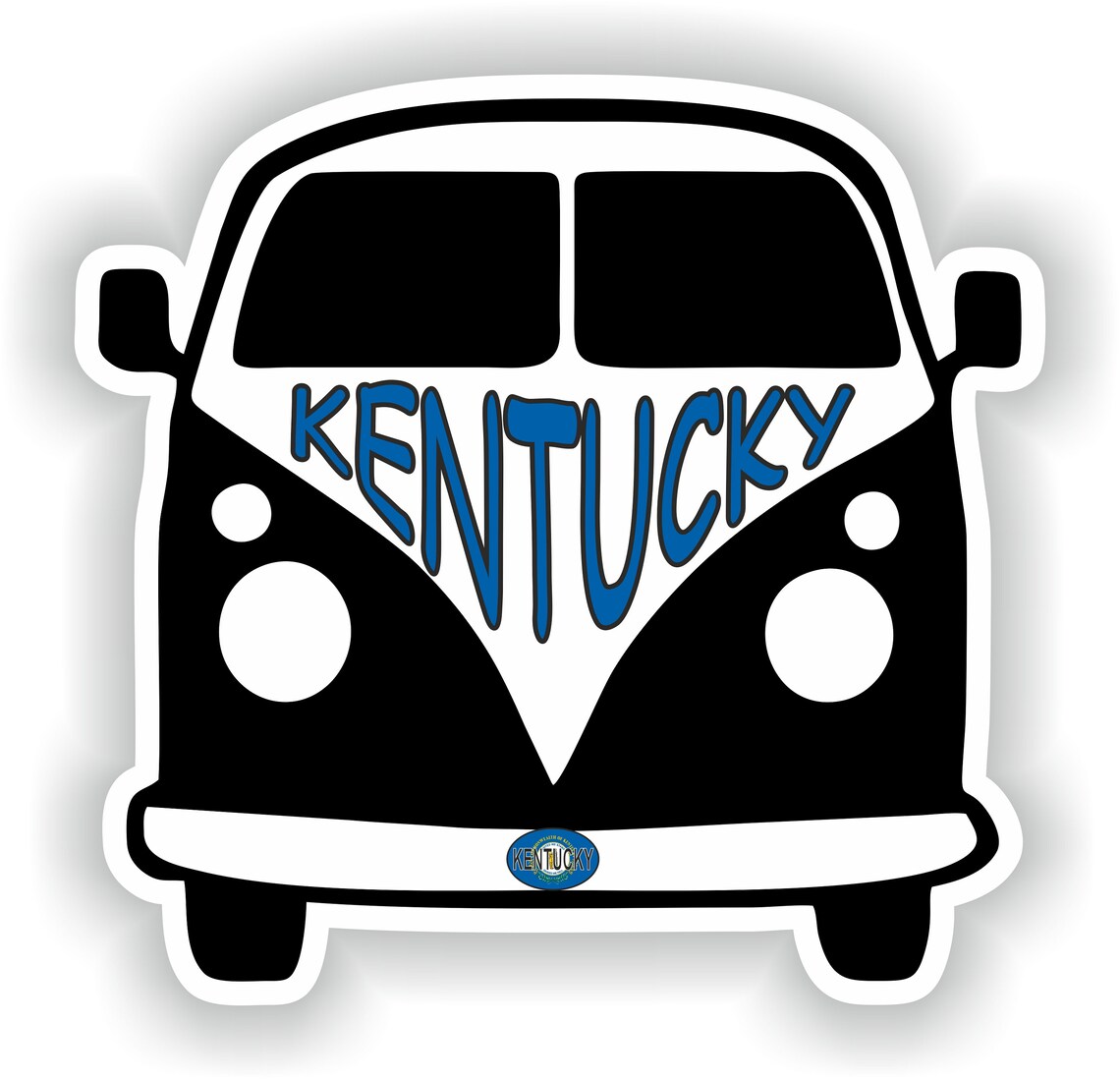 Van Kentucky Sticker for Car Truck Mobile Home Caravane Laptop Book ...