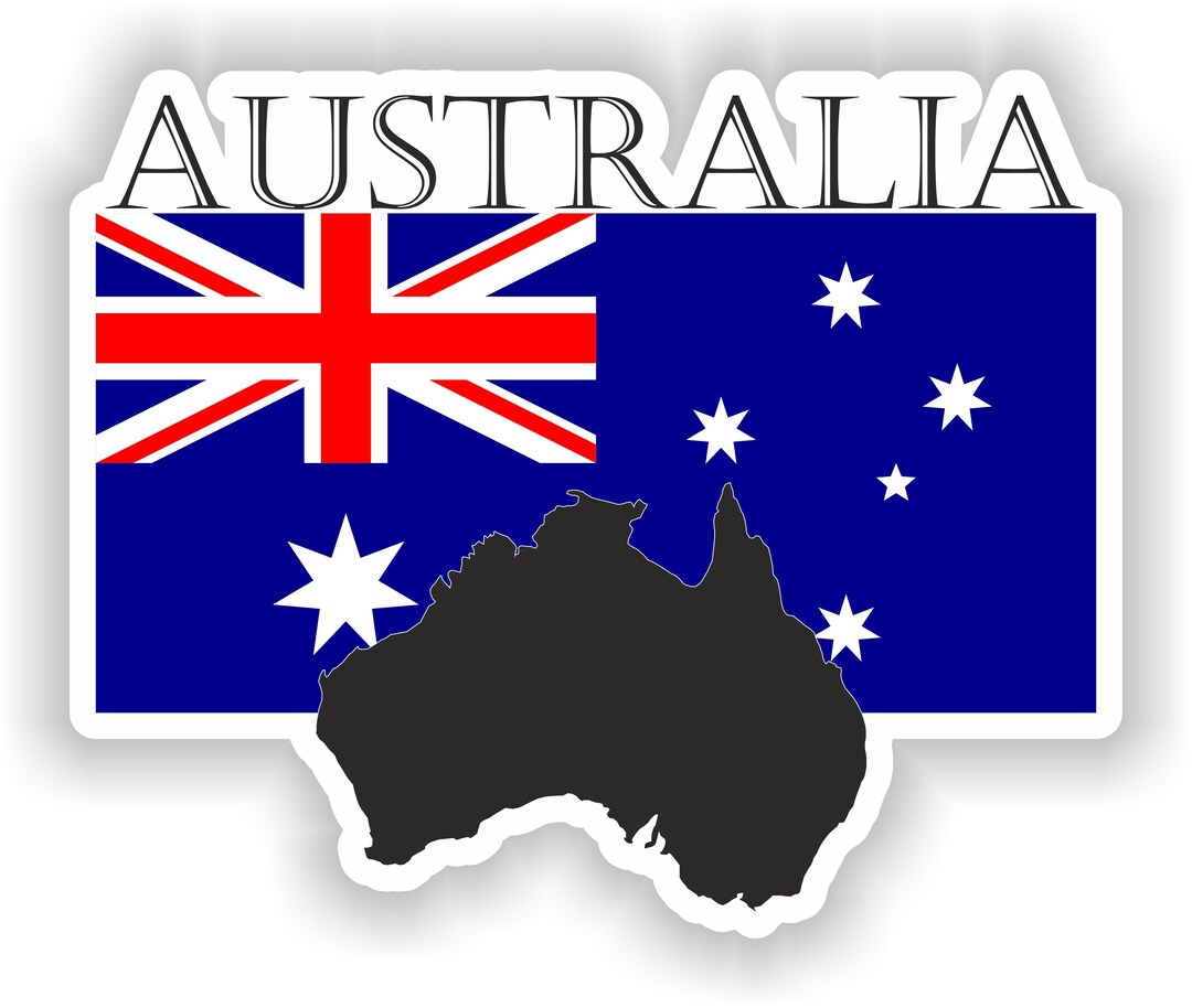 Australia Sticker Flag MF for Laptop Book Fridge Guitar Motorcycle ...