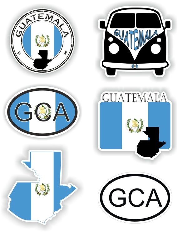 Guatemala Set of Stickers for Laptop Book Water Bottle Fridge | Etsy