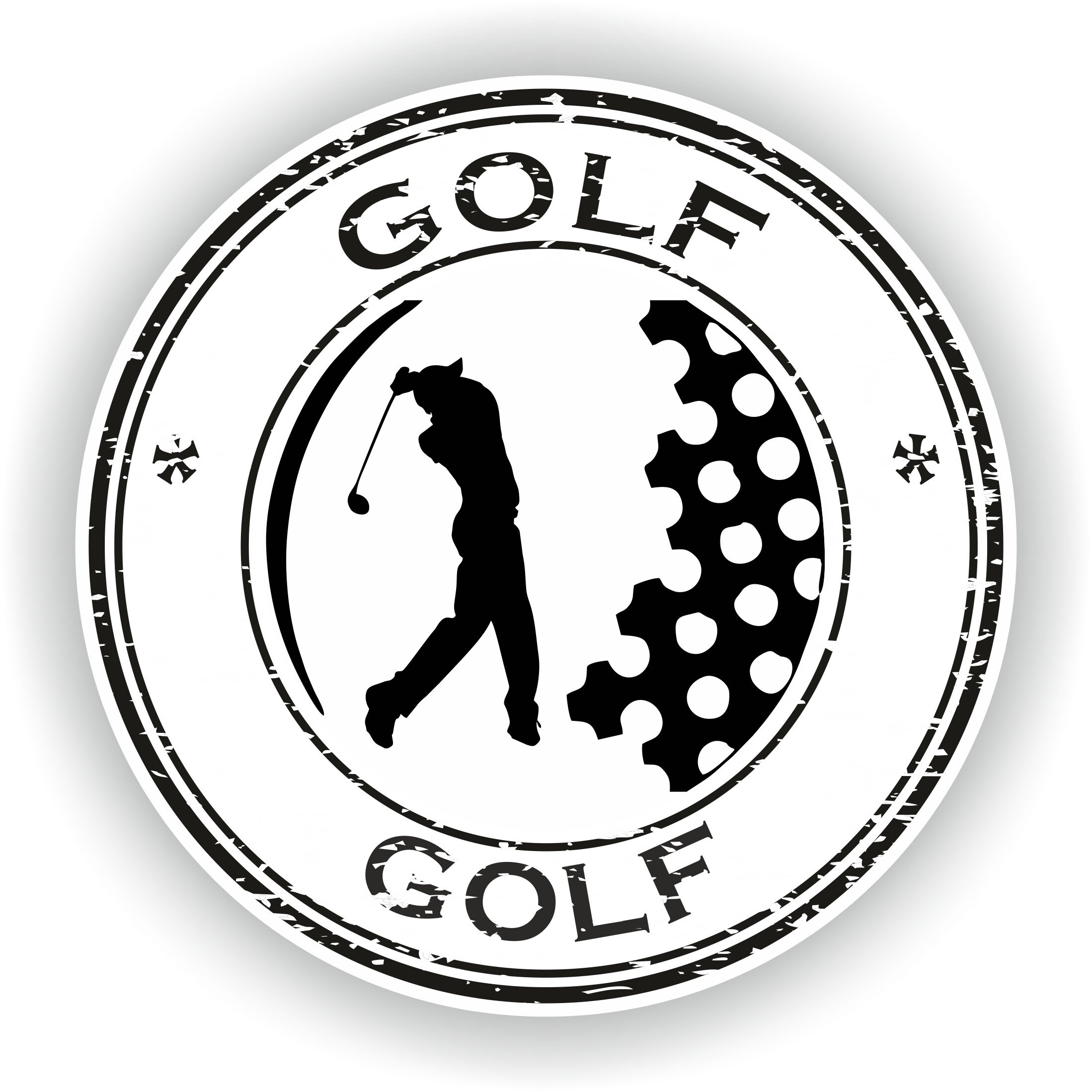 Golf Sticker Sports for Laptop Book Fridge Guitar Motorcycle Helmet ...