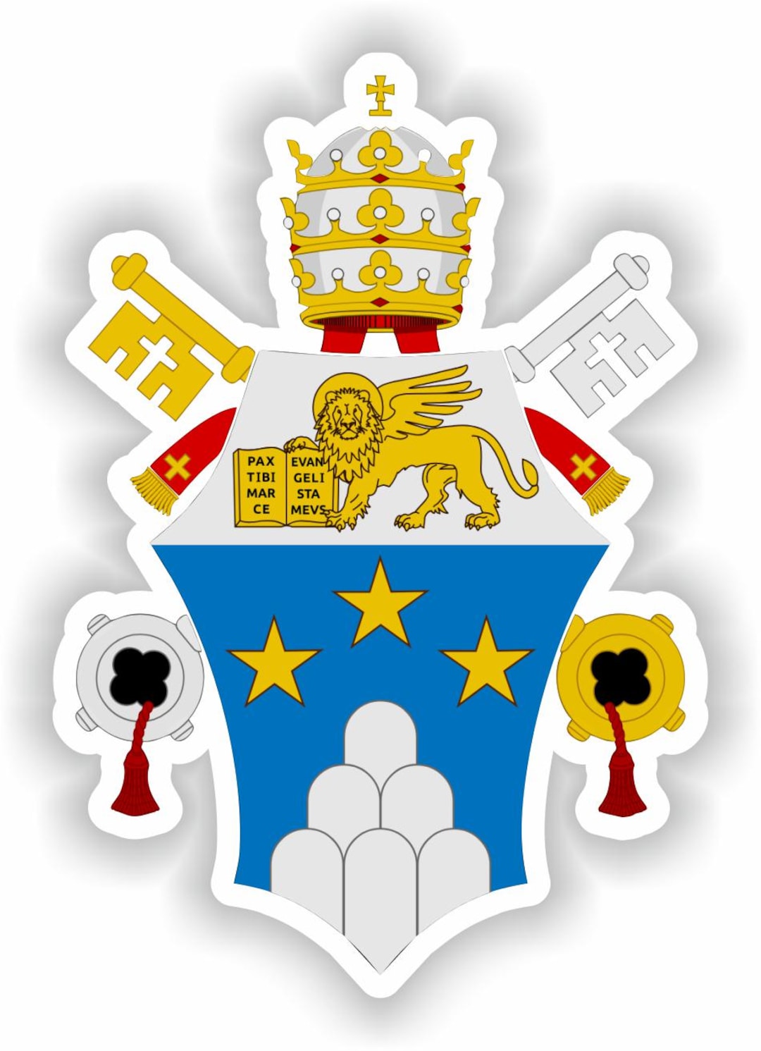 Coat of Arms of Pope John Paul 1 Vatican Christianity Catholic Sticker ...