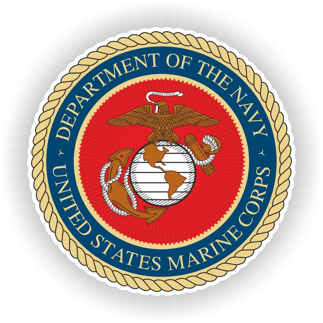 Marine Corps Seal Military Sticker for Laptop Book Fridge Guitar ...