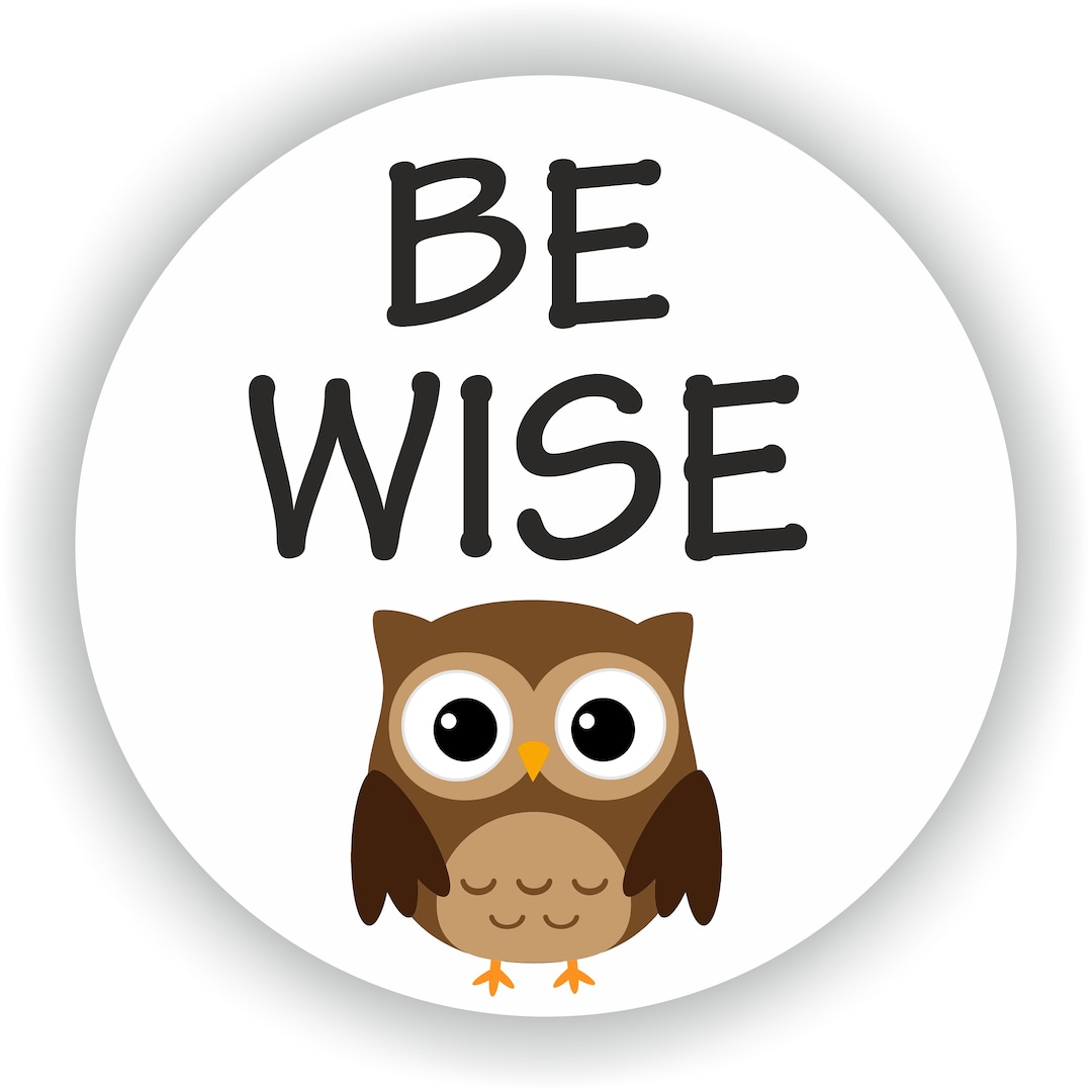 Be Wise Owl - Digital File Download - Svg, Png, Eps, Jpg - Etsy