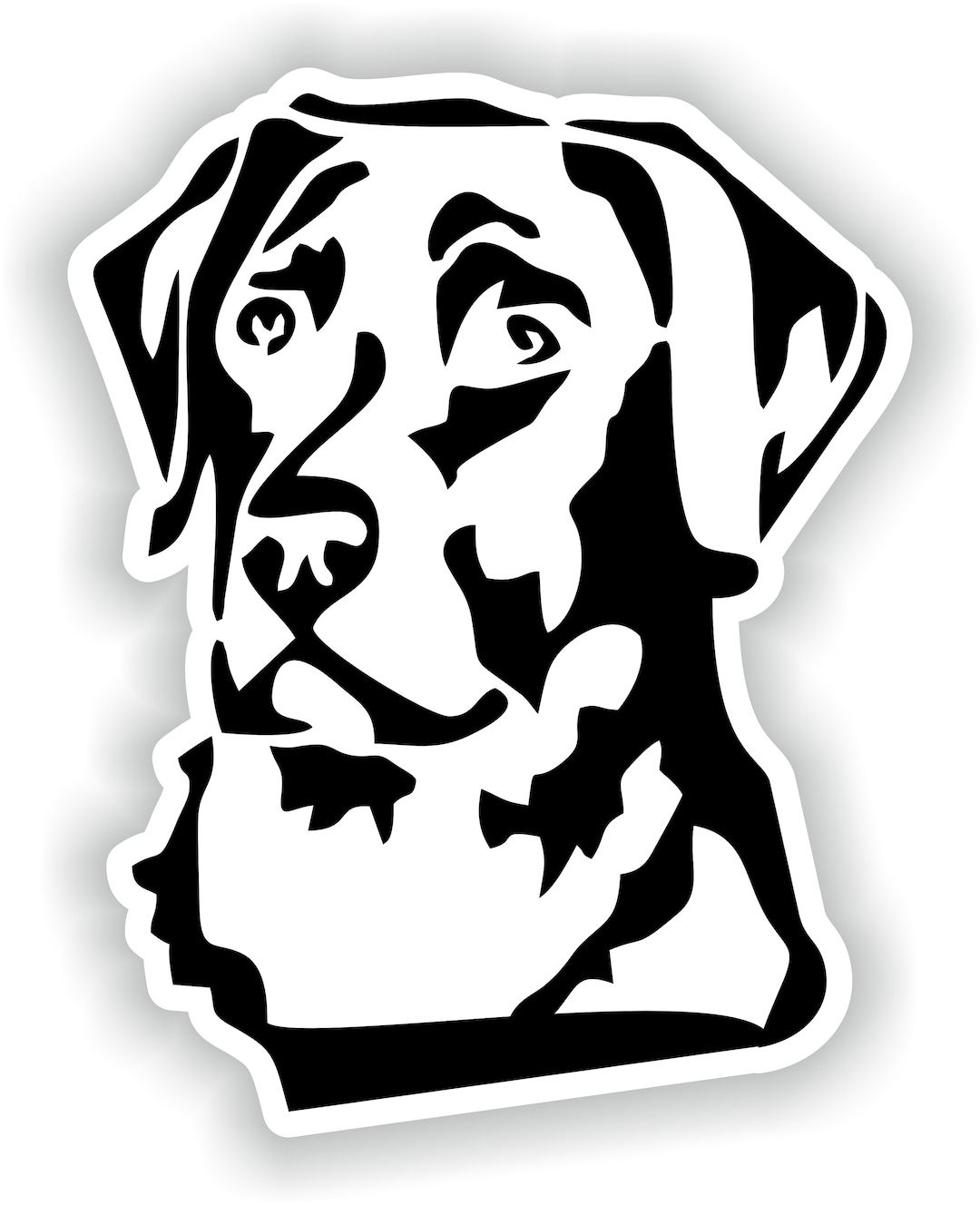 Labrador Golden Retriever Sticker for Bumper Car Van Truck Motorcycle ...