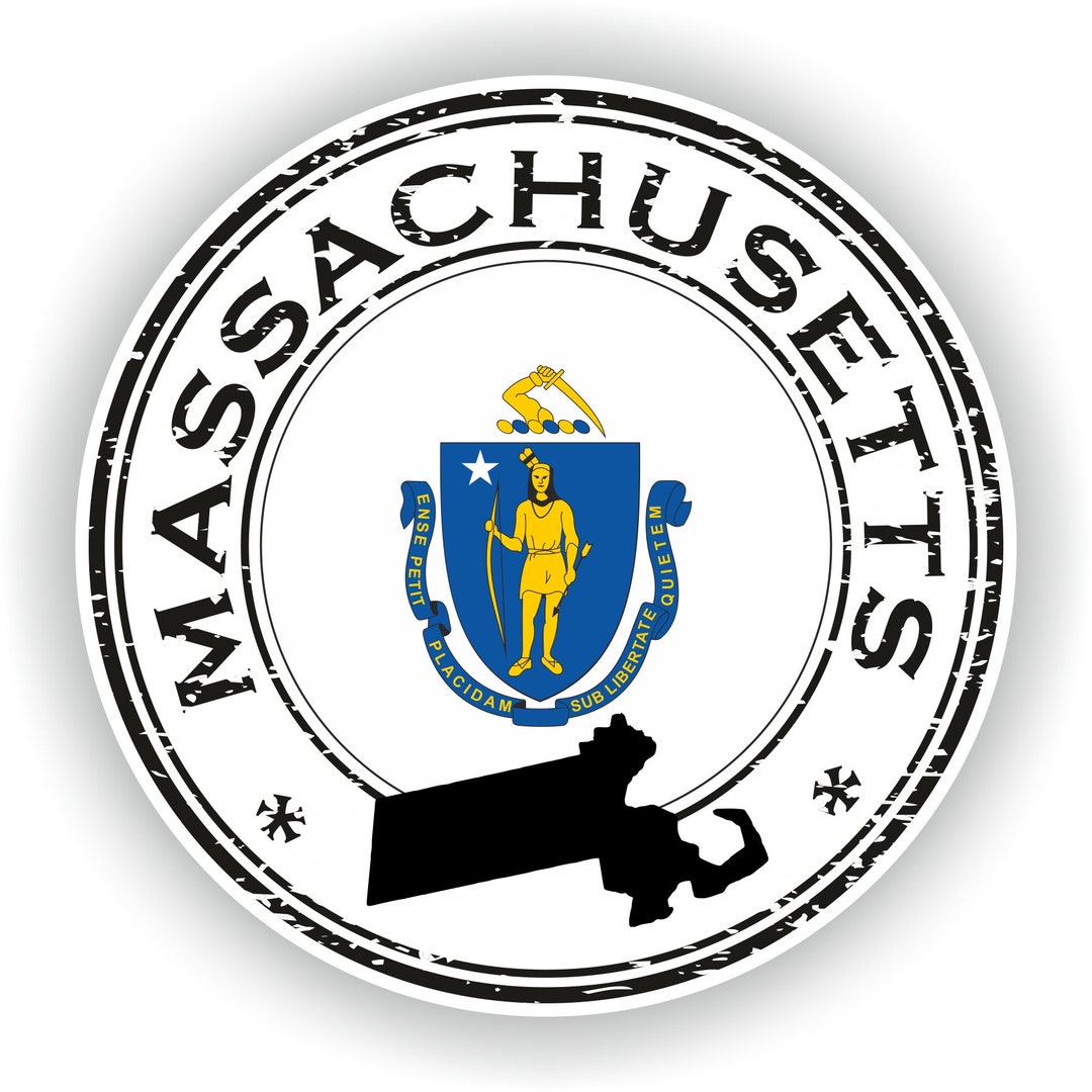 Massachusetts Seal Round Flag - Digital File Download - Svg, Png, Eps ...